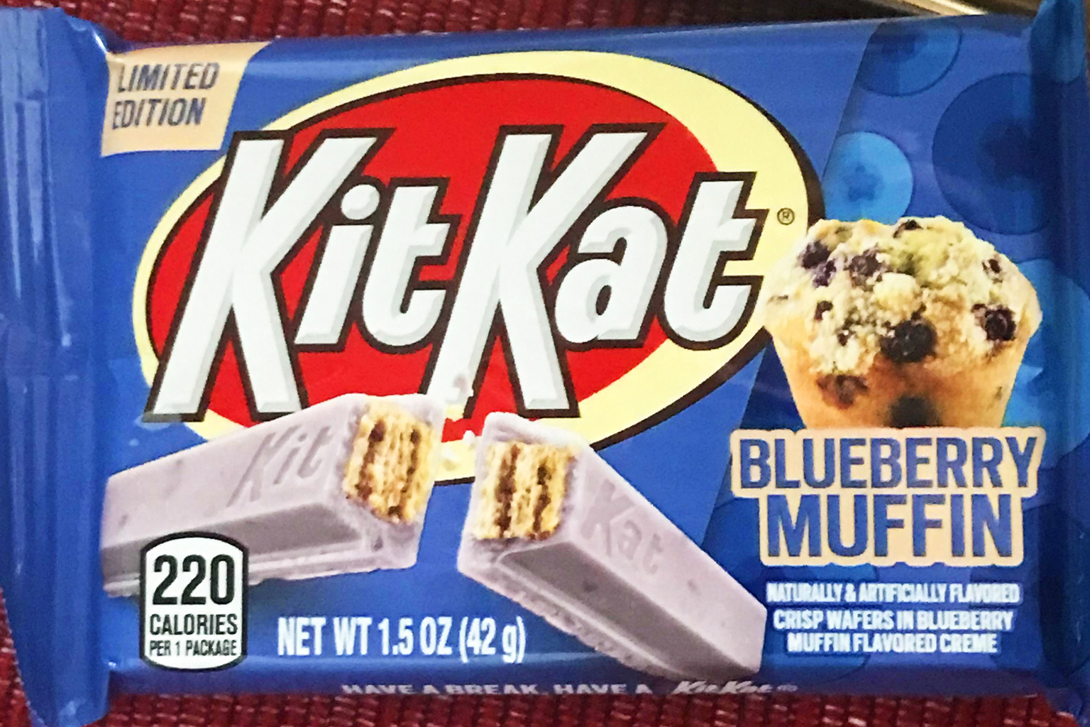 Kit Kat Blueberry Cheesecake Review | The Tasty Finds